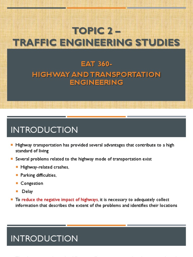 Topic 2 Full - Traffic Engineering Studies Use This Slide, Previous ...