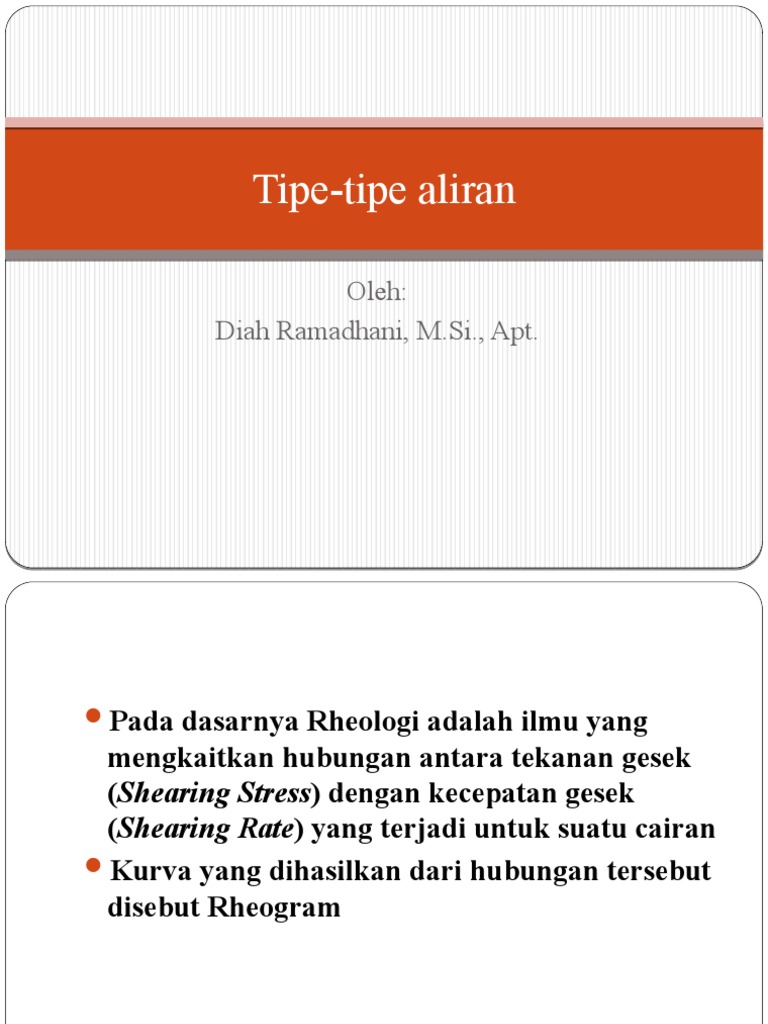 Tipe-Tipe Aliran | PDF