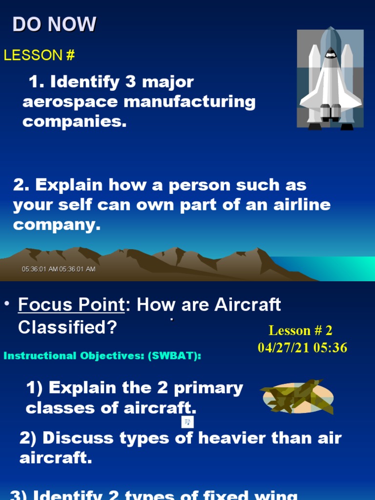 Aircraft Classifications | PDF | Landing Gear | Aircraft