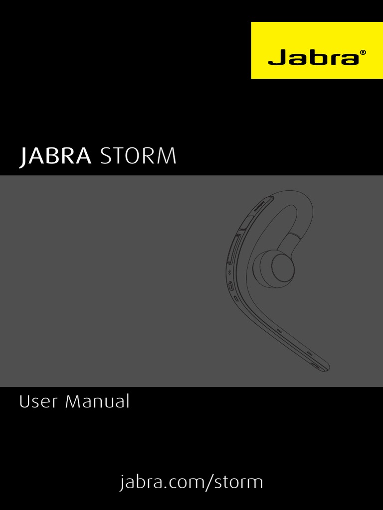 Jabra Storm User Manual - EN | PDF | Bluetooth | Siri