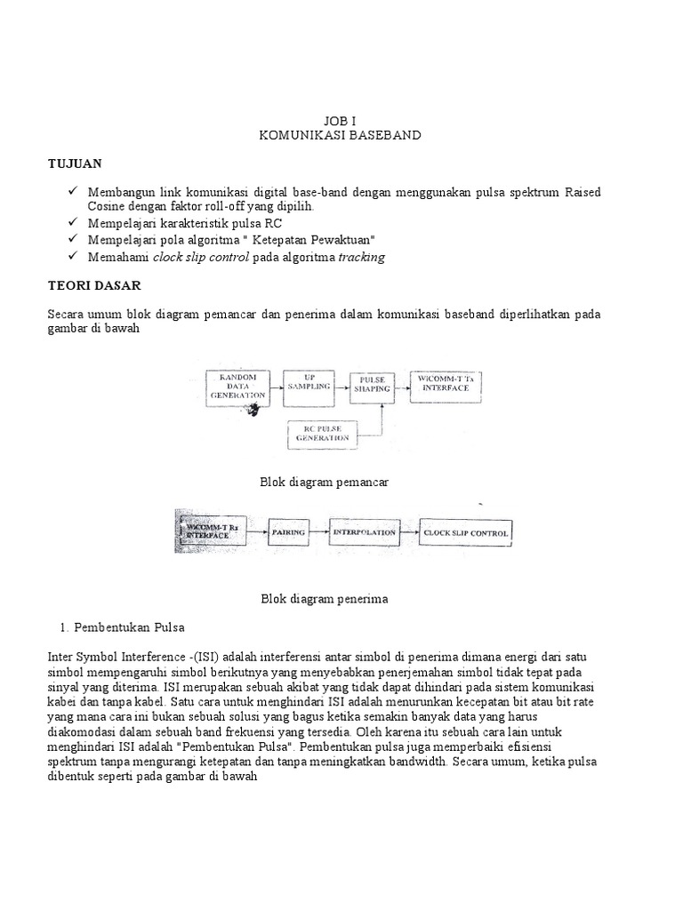 KOMUNIKASI BASEBAND | PDF