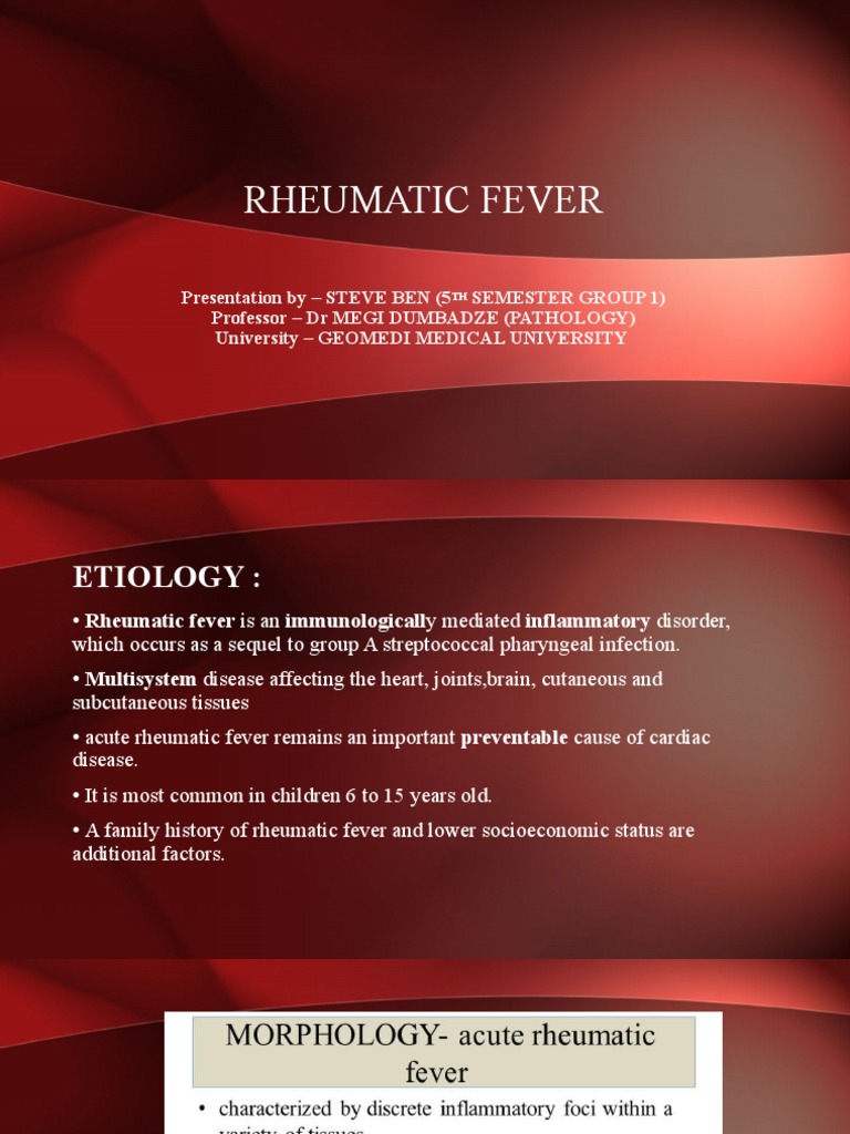 Rheumatic Fever | PDF | Immunology | Rtt