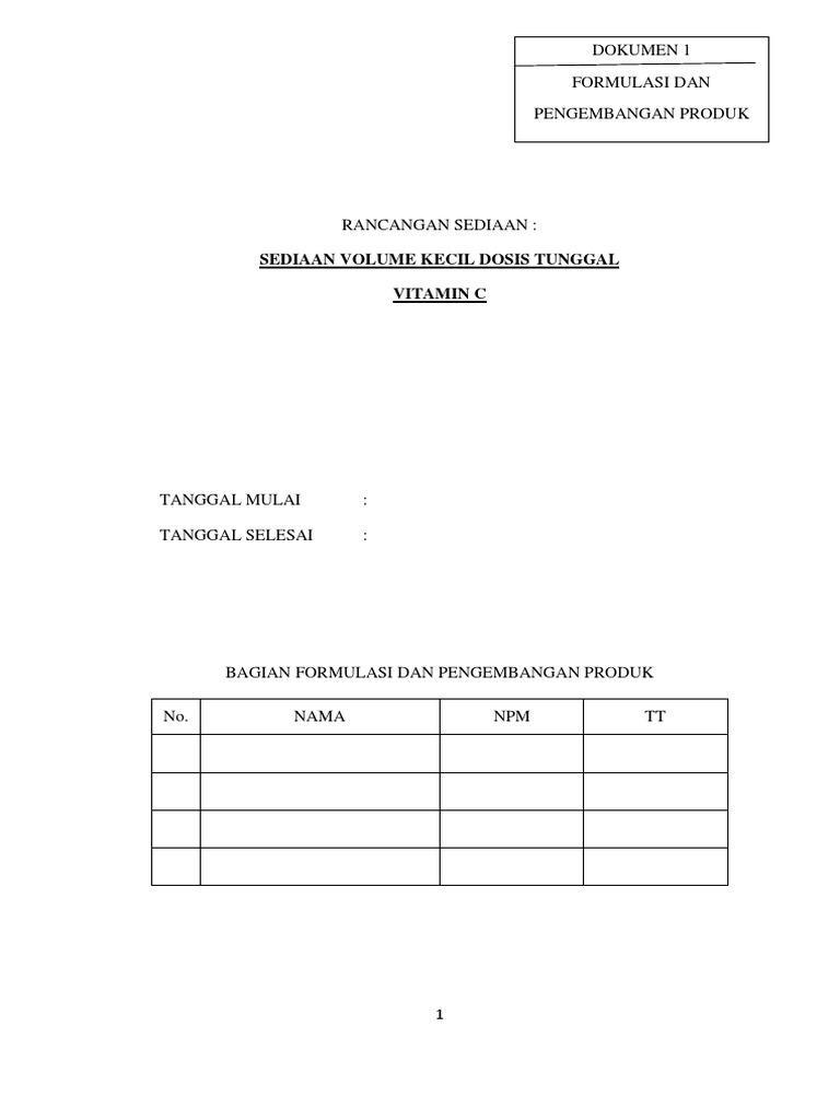 .1 - Ampul Vit C | PDF
