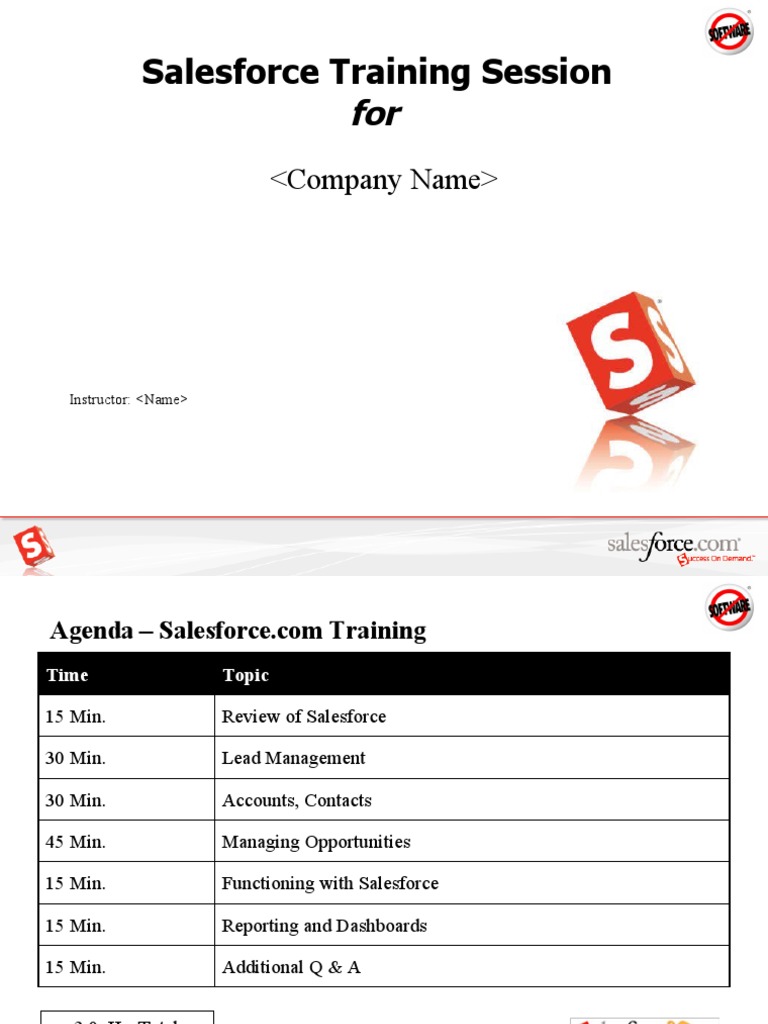 Salesforce Training Session | PDF | Computing | Software