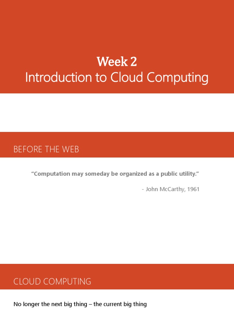An Introduction To Cloud Computing Defining Characteristics Types Of