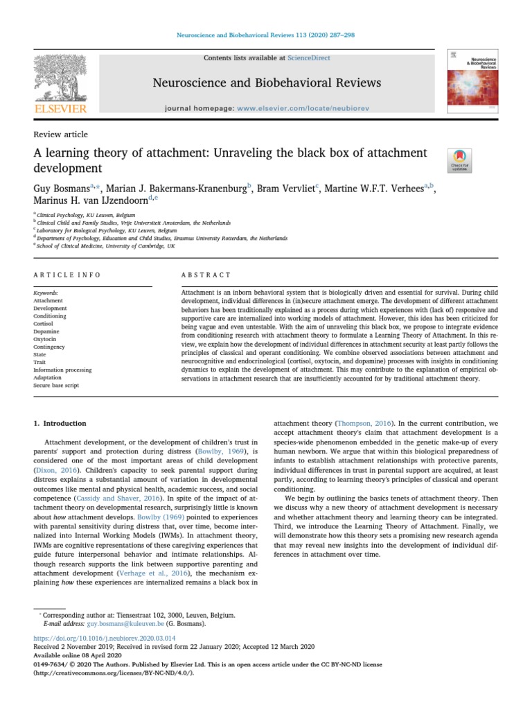 Neurostiinte | PDF | Attachment Theory | Classical Conditioning