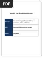 Method Statement For Underground UPVC Duct & Fittings Installation For ...