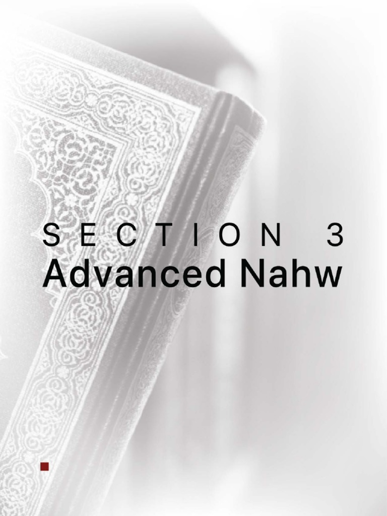 Advance Nahw | PDF | Grammar | Syntax