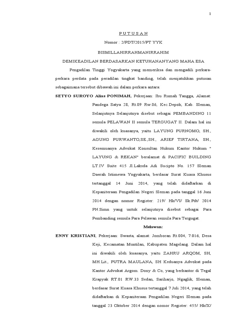 Putusan Verstek | PDF