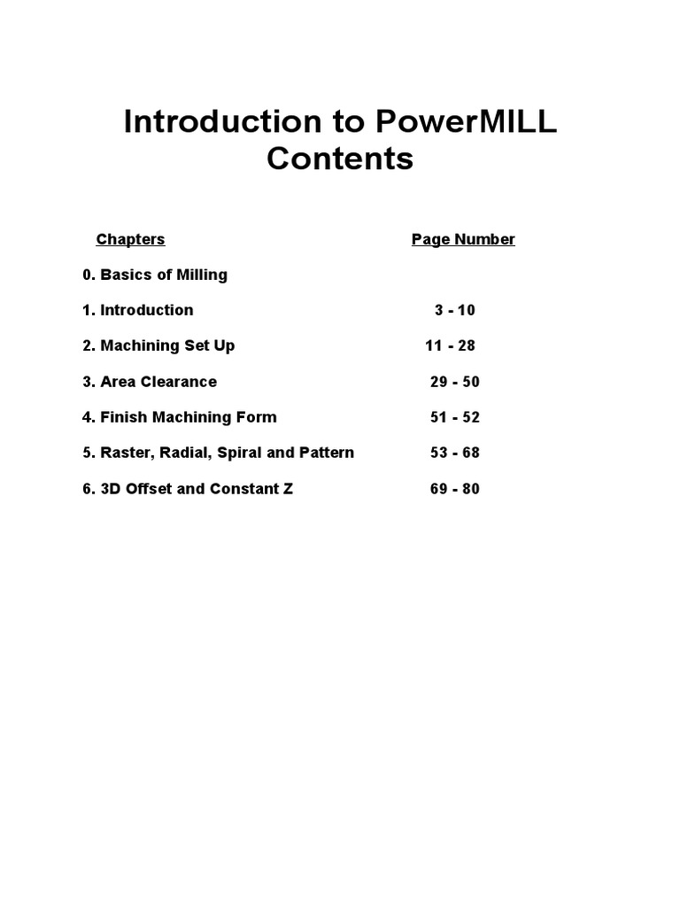 Brief Introduction To PowerMILL | PDF | Icon (Computing) | Machining