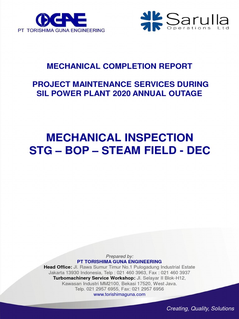Mechanical Inspection | PDF