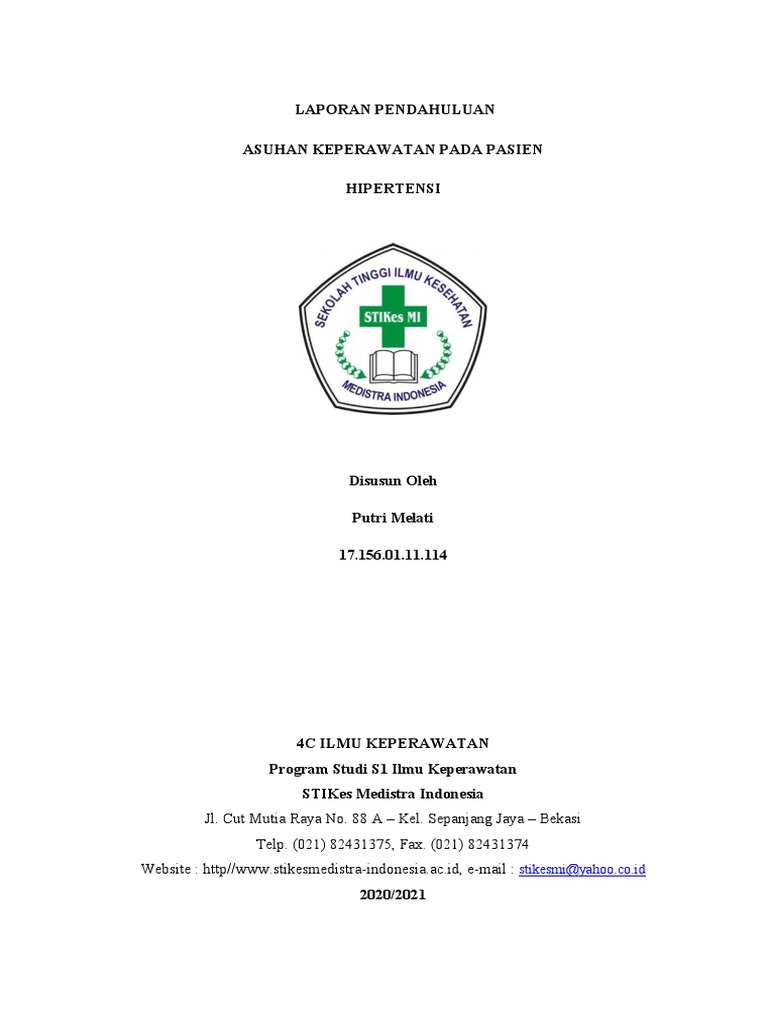 Revisi Putri Melati Askep Hipertensi | PDF | Kesehatan Holistik | Sains ...