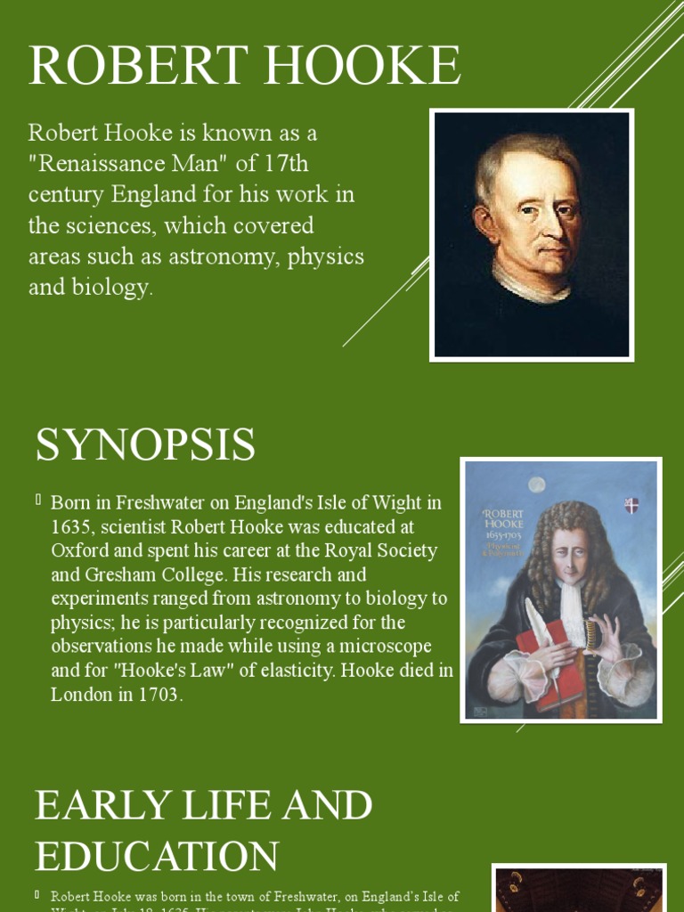 Robert Hooke | PDF | Science And Technology | Science