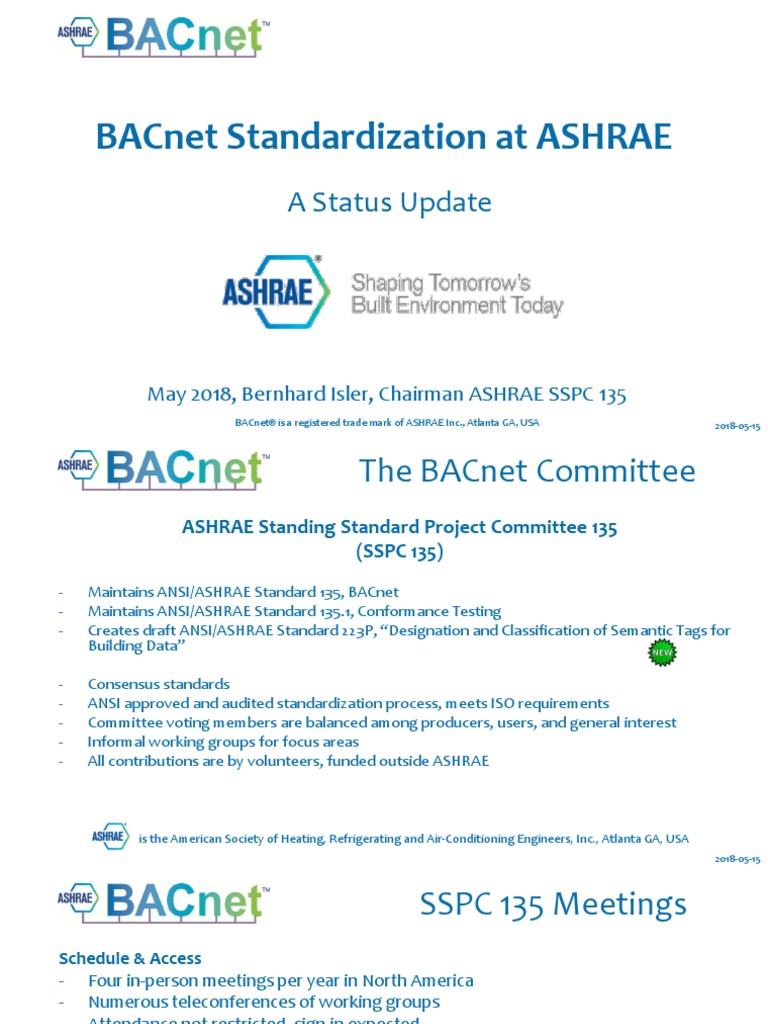 Bacnet Standardization at Ashrae: A Status Update | PDF | Tag (Metadata ...