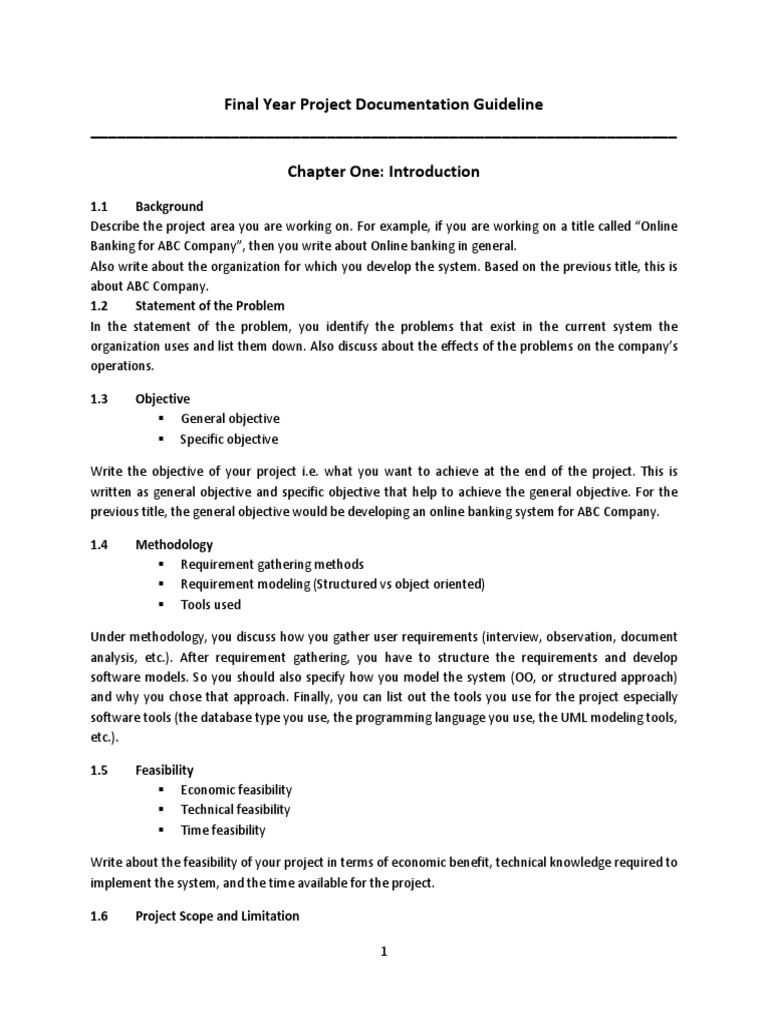 Final Year Project Documentation Guidline | PDF | Use Case | System