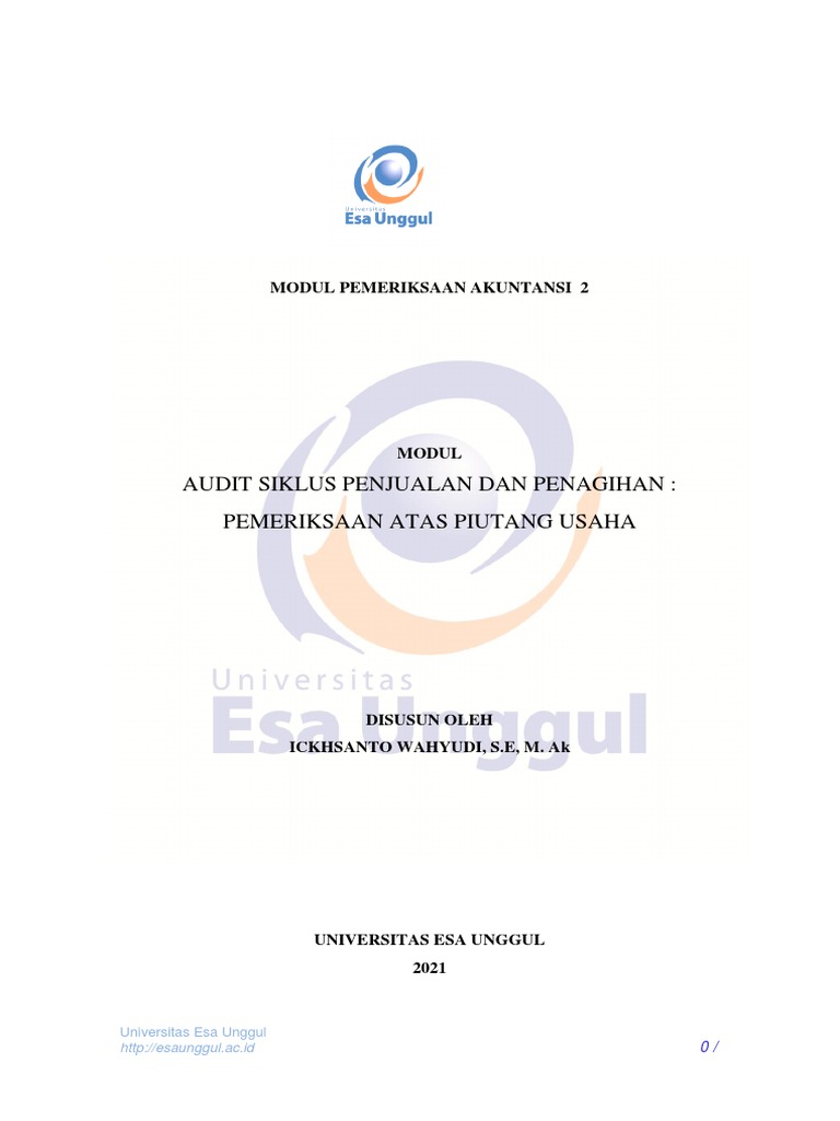 Audit Penjualan dan Piutang Usaha | PDF