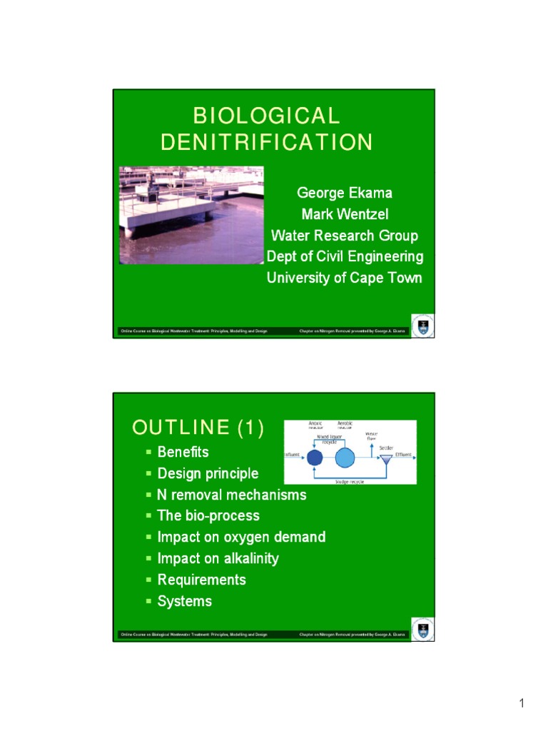 Biological Denitrification | Download Free PDF | Sewage Treatment ...