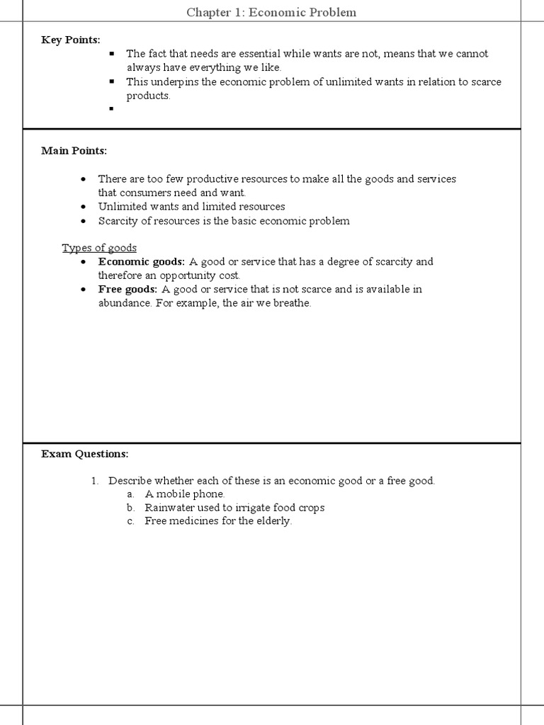 Navigating Scarcity: Understanding the Economic Problem of Unlimited ...