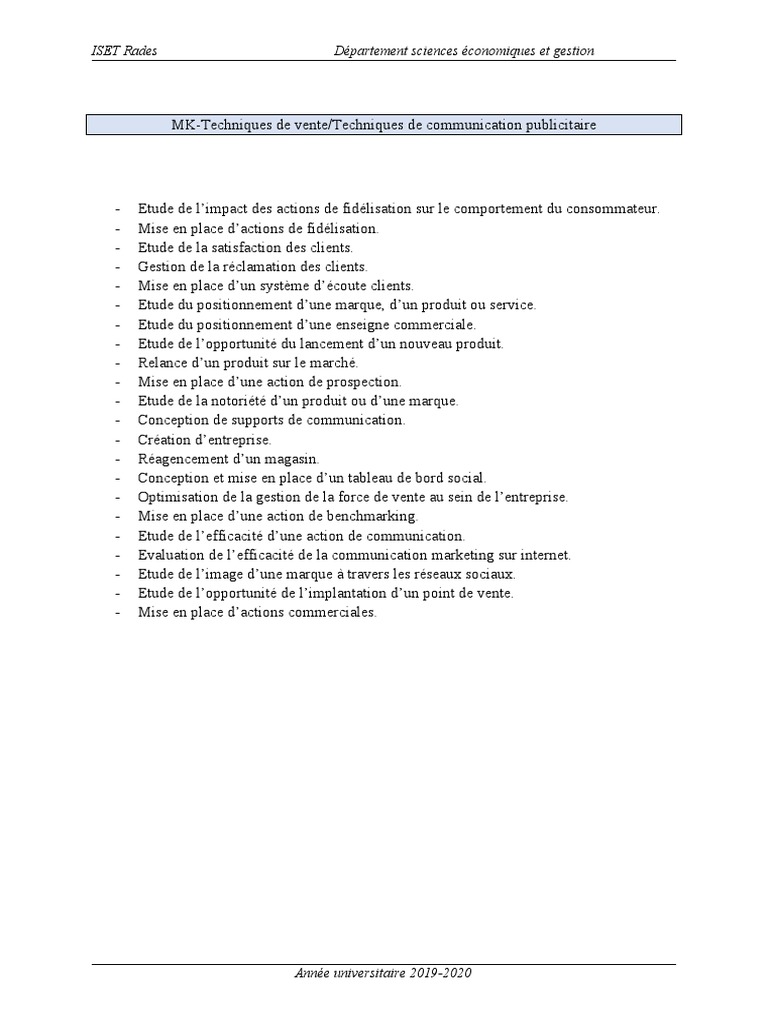 Thèmes de PFE | PDF | Marque | Sodles