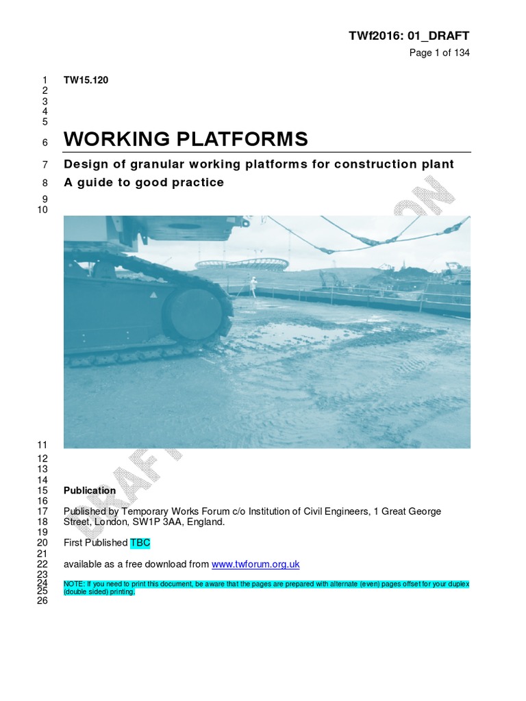 Tw15 120 Wg5 Granular Platforms For Plant Draft For Discussion Final ...