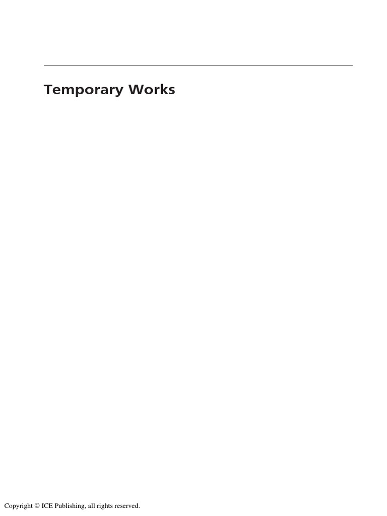 Temporary Works - Principles of Design and Construction-ICE Publishing ...