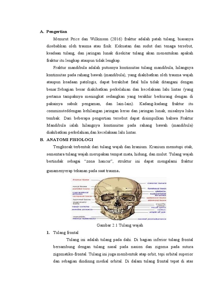 Perbaikan LP Post Orif Mandibula | PDF