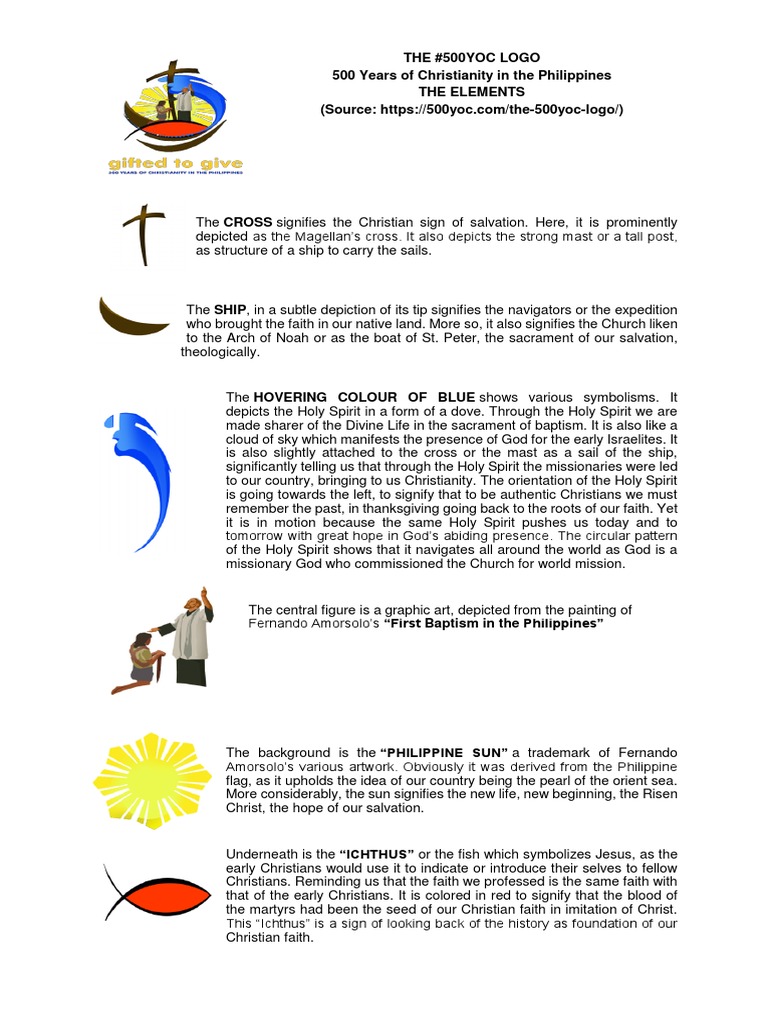 500 Years of Christianity Logo Explained | PDF | Holy Spirit | God