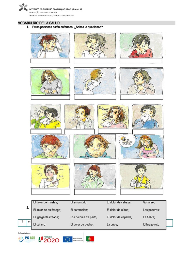 Vocabulario y Diálogos sobre Salud | PDF | Resfriado comun ...