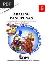 Araling Panlipunan 5: Mga Digmaang Moro | PDF