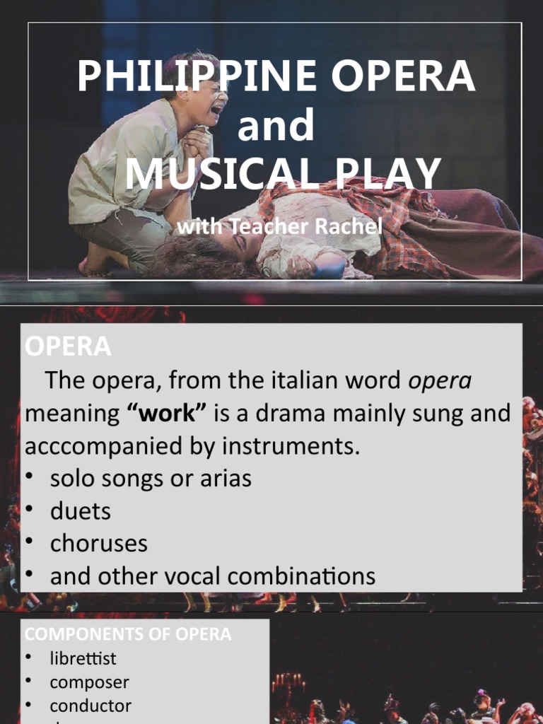 Philippine Opera Overview for MAPEH 10 | PDF