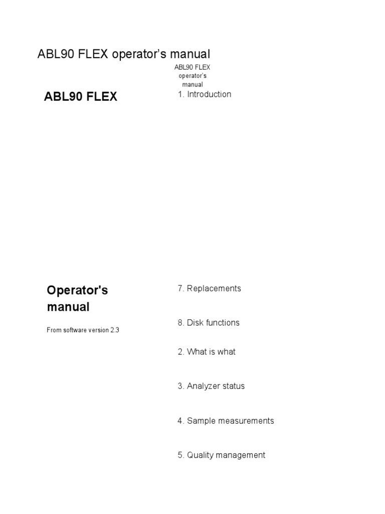 Abl90 Manual Operação | PDF | Calibration | License