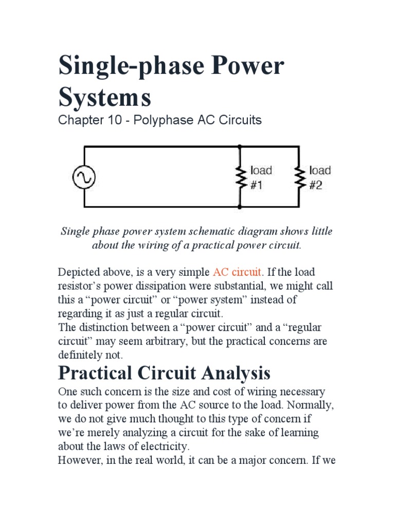 An Overview of Single-Phase and Split-Phase Power Systems: Improving ...