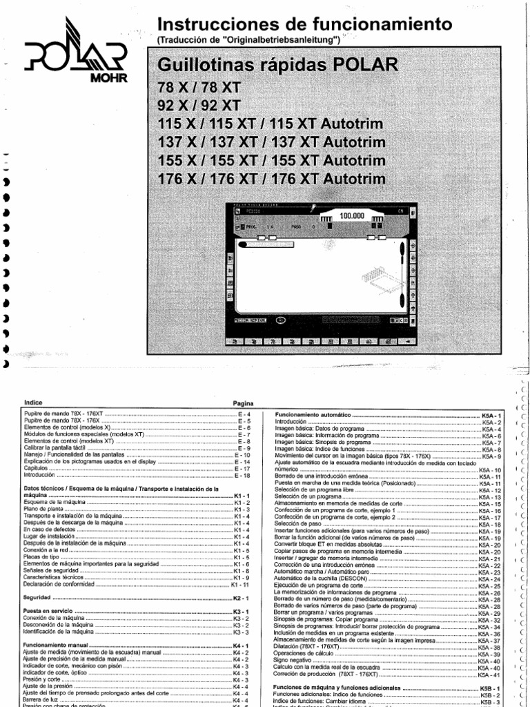 Instrucciones Funcionamiento Polar 78 | PDF
