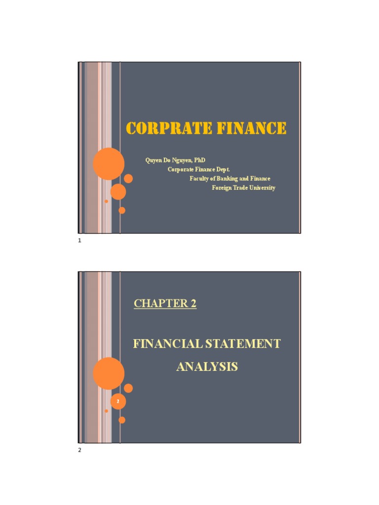 Chapter 2-Financial Statement Analysis | PDF | Leverage (Finance) | Revenue