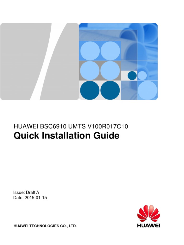 BSC6910 UMTS Quick Installation Guide (V100R017C10 - Draft A) (PDF ...
