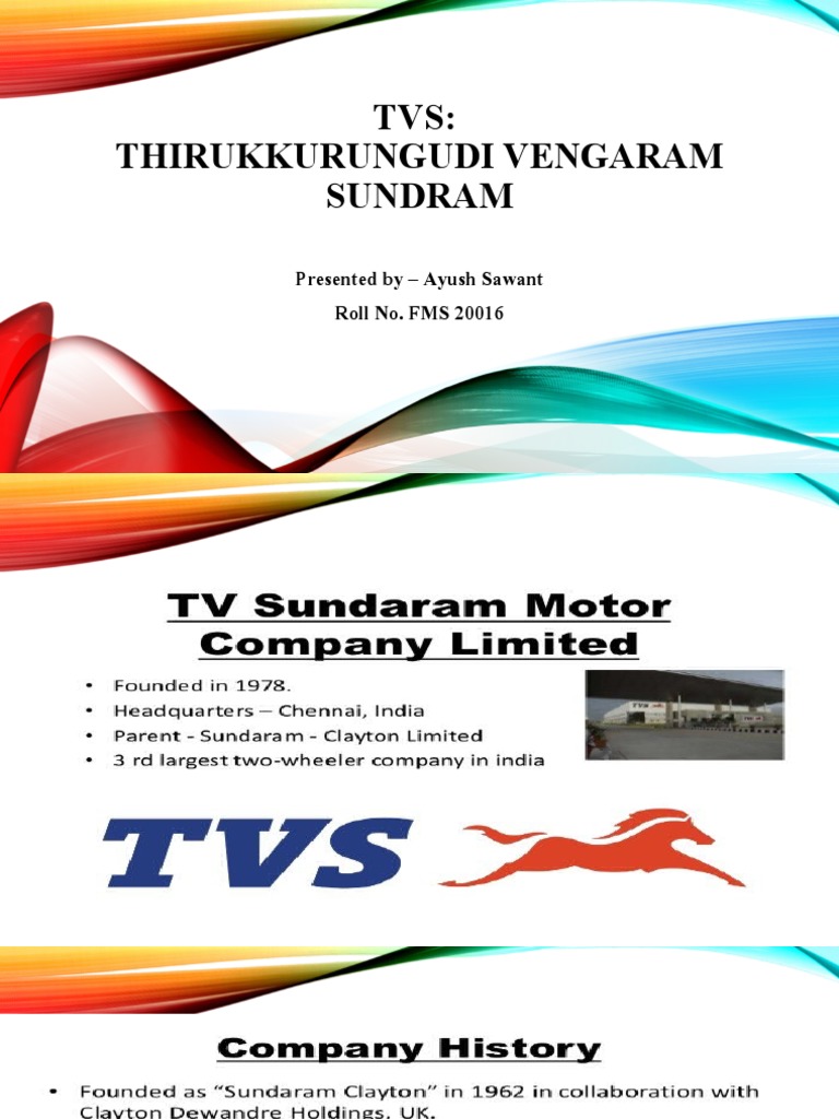 TVS: Thirukkurungudi Vengaram Sundram: Presented by - Ayush Sawant Roll ...