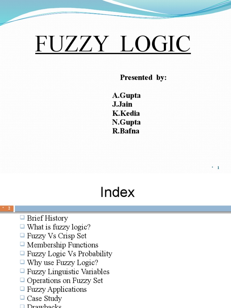 Fuzzy Logic Ppt 