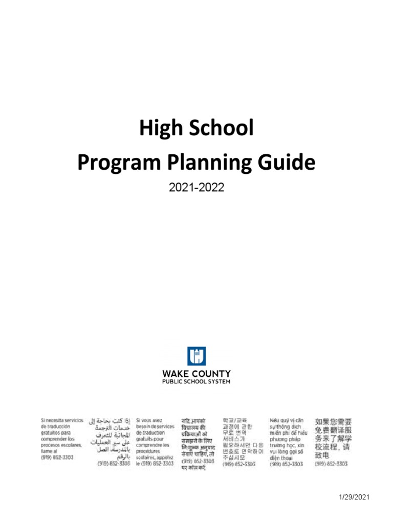 High School Program Planning Guide 2021-2022 Final Updated 01292021 ADA ...