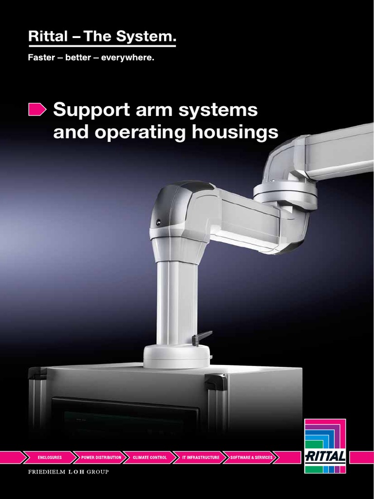 Rittal Support Arm Systems and Operating Housings 5 1726 | PDF | Duct ...