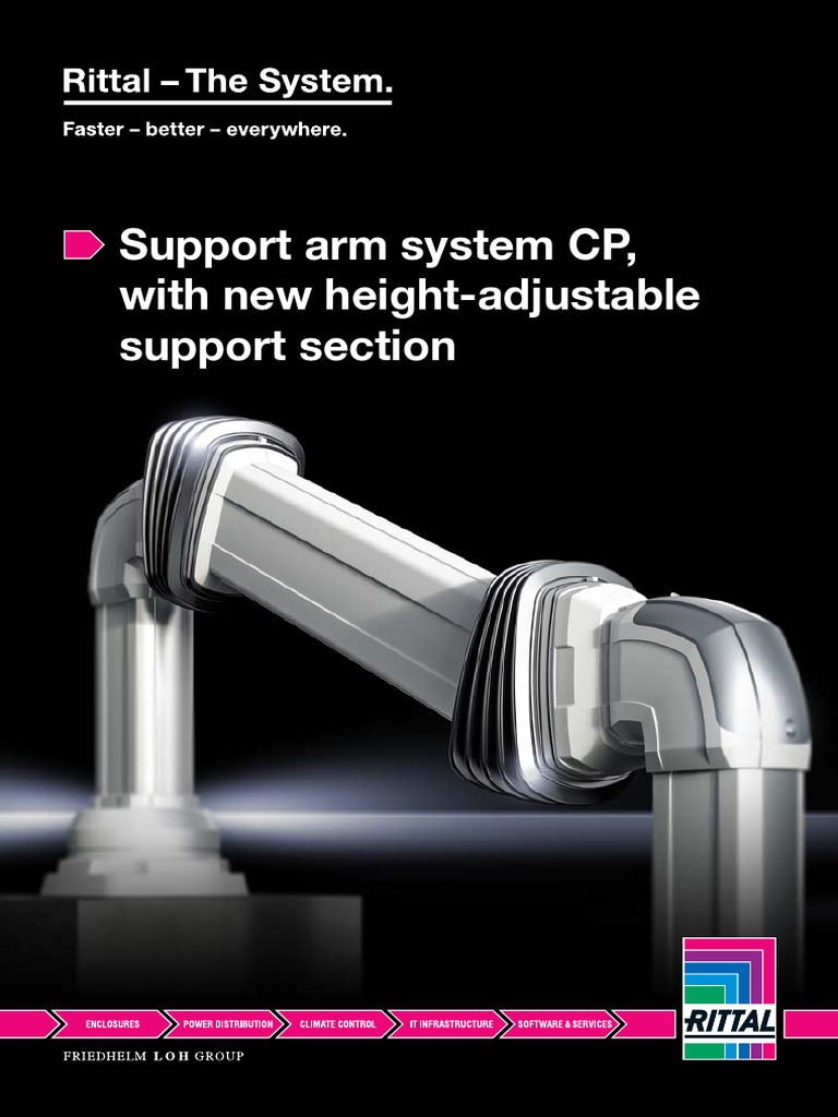 Rittal Support Arm System CP, With New Height-Adjustable 5 4340 | PDF ...