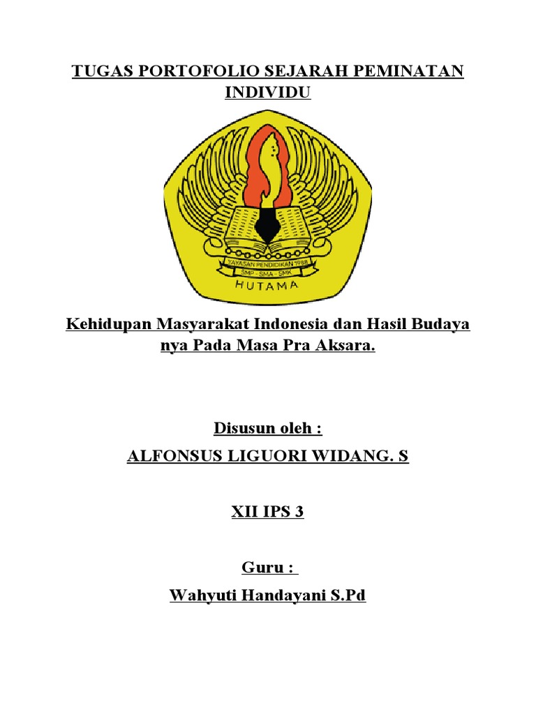 Portofolio Individu Alfonsus | PDF