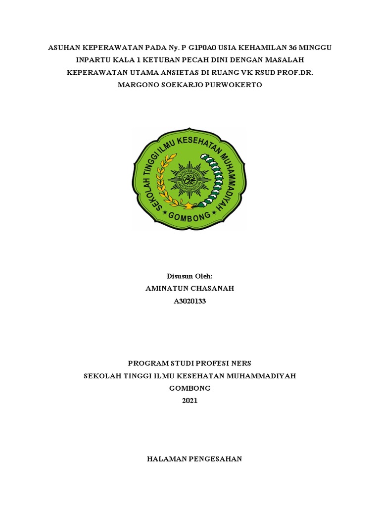 ASKEP Inpartu Kala I AMI | PDF