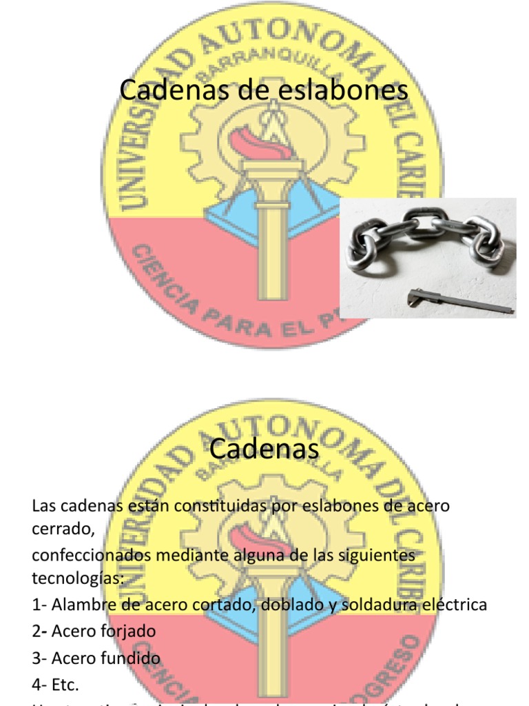 Cadenas de Eslabones | PDF | Acero | Naturaleza