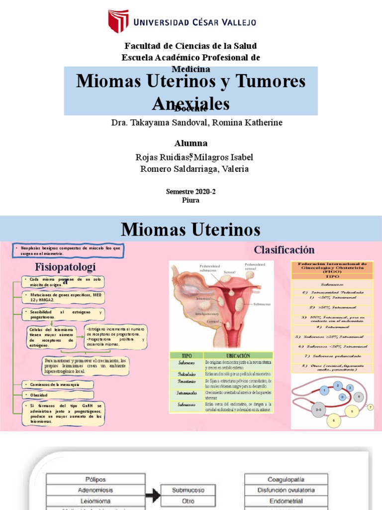 Miomas Uterinos y Tumores Anexiales | PDF | Ovario | Cáncer