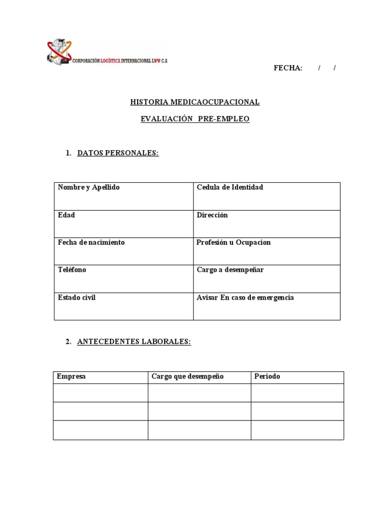 Evaluación Médica Pre-Empleo en Cuba | PDF | Medicina | Enfermedades y ...