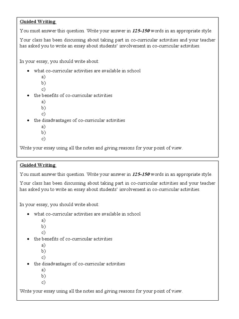 Guided Writing 2 | PDF | Essays | Human Nature