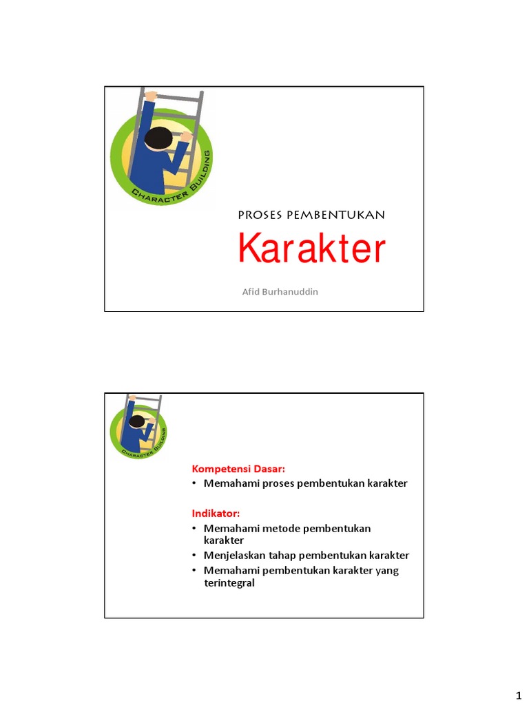 3 Proses Pembentukan Karakter | PDF