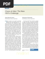 Case Study Uber | PDF | Uber (Company) | Organizational Culture