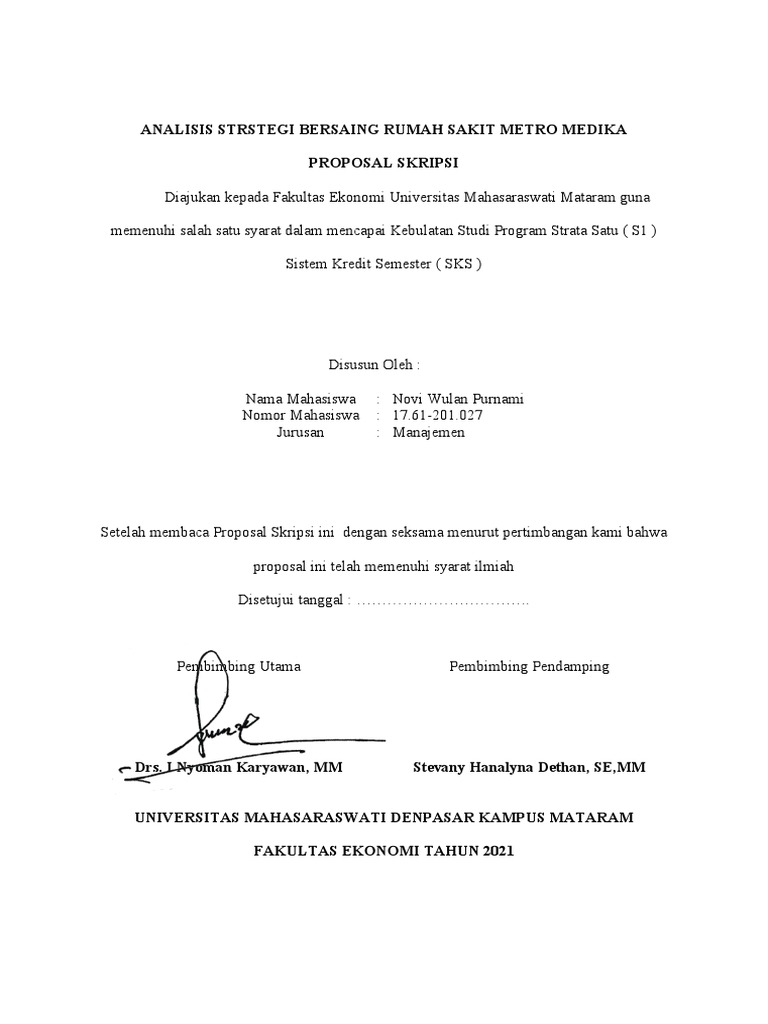 Proposal WULAN REVISI 22 | PDF