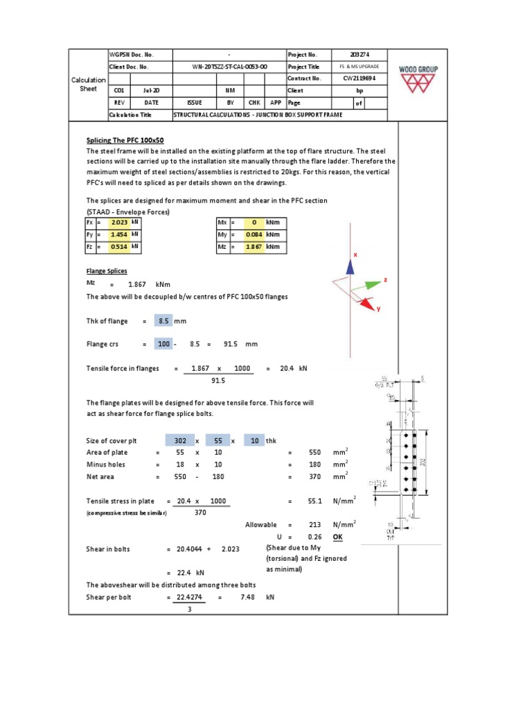 Splice | PDF | Civil Engineering | Continuum Mechanics